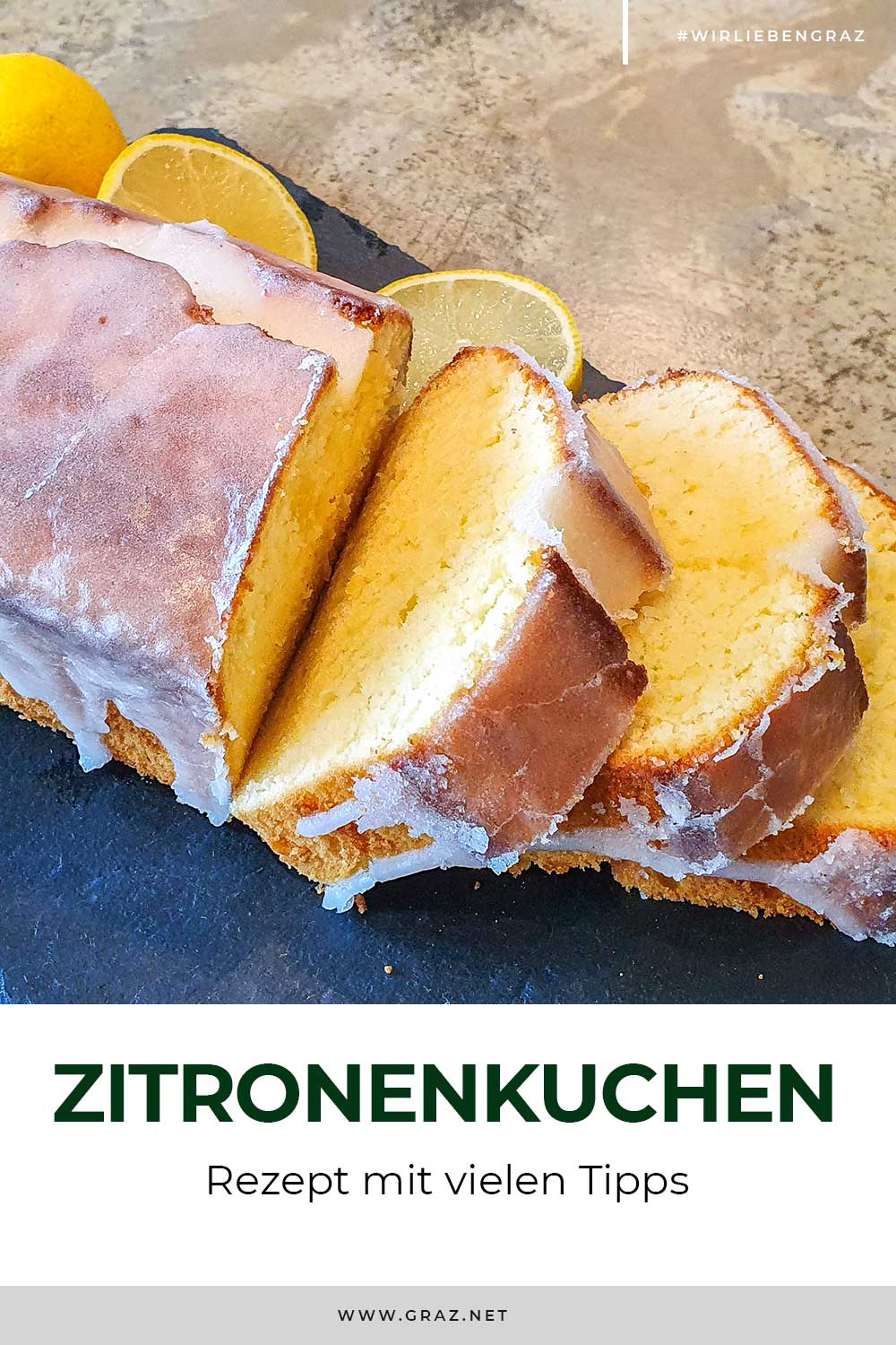 Zitronenkuchen - Rezept für flaumigen & erfrischenden Kuchen